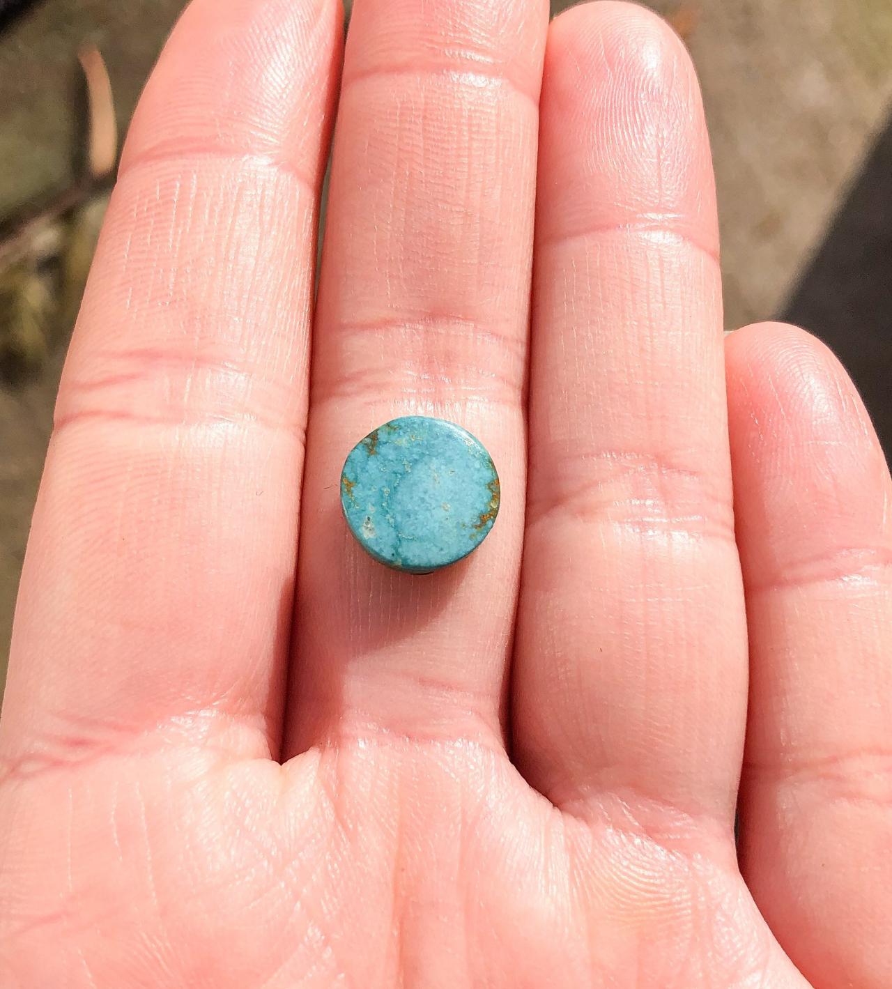 Round Tibetan Turquoise Stone Available For Custom Ring, Turquoise Ring ...