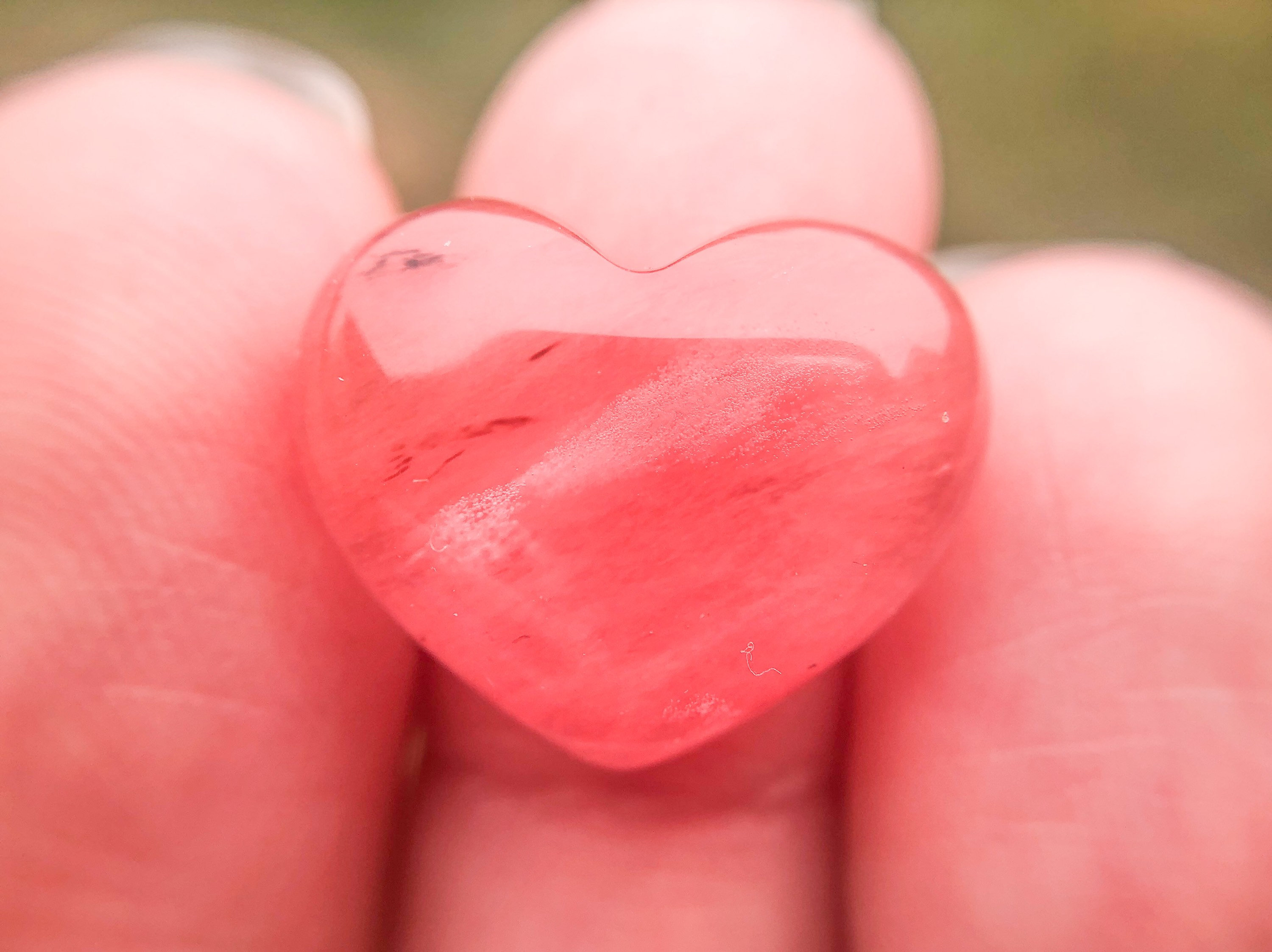 Cherry Quartz Heart Ring, Heart Ring, Silver, Gold, Rose Gold, Or ...