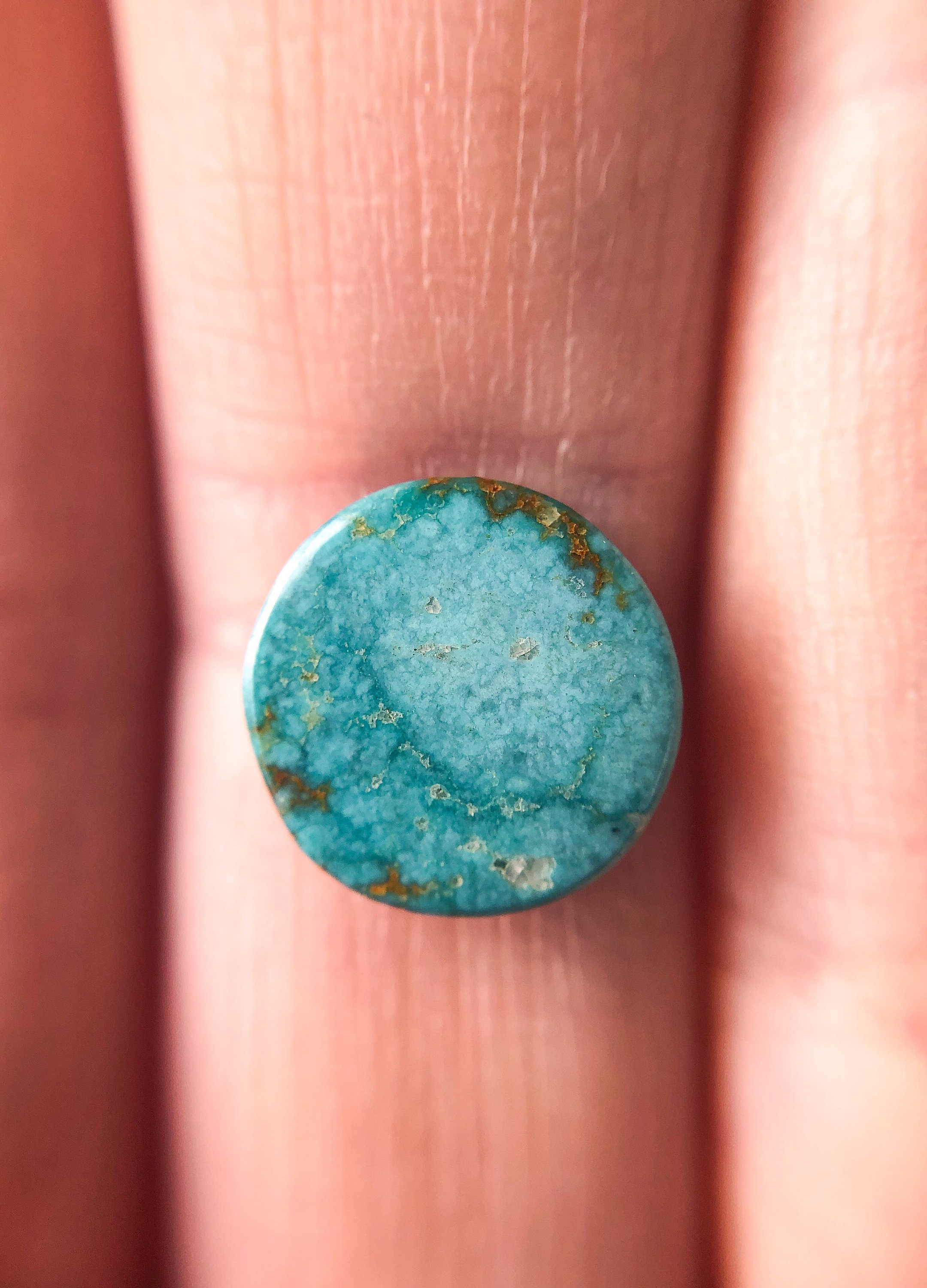 Round Tibetan Turquoise Stone Available For Custom Ring, Turquoise Ring ...